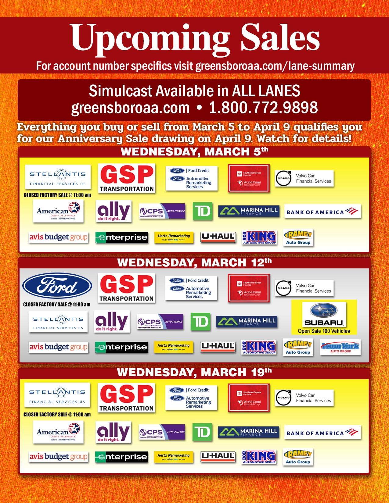 Greensboro Auto Auction, Inc. | Weekly Dealer Auto Auctions