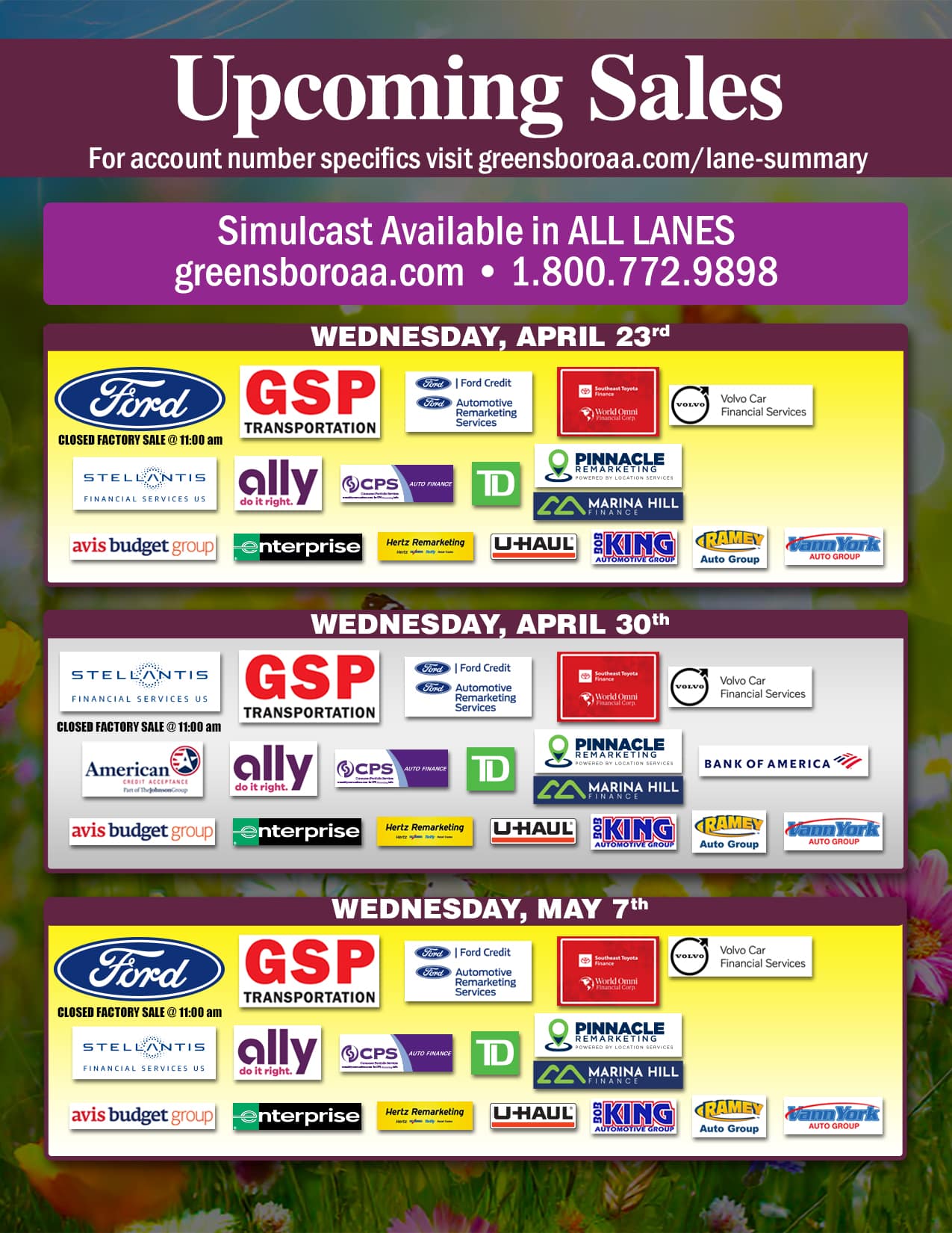 Greensboro Auto Auction, Inc. | Weekly Dealer Auto Auctions